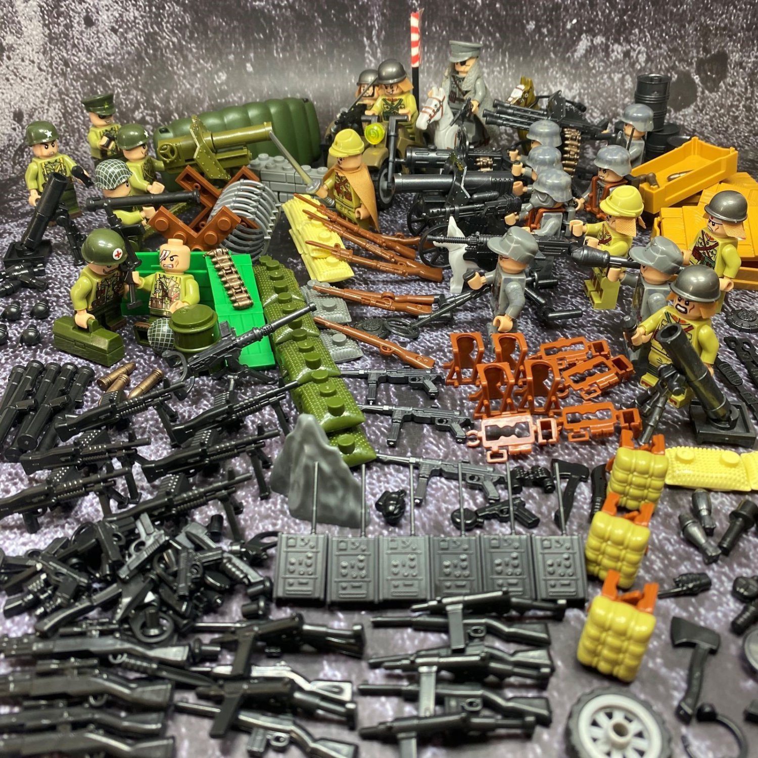 WW2 America's commando vs Japan Army Germany SS Minifigures Lego