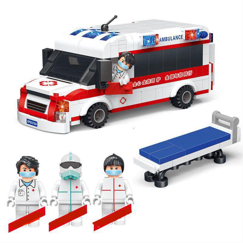 Covid-19 Negative pressure ambulance Minifigures Lego Compatible Minif