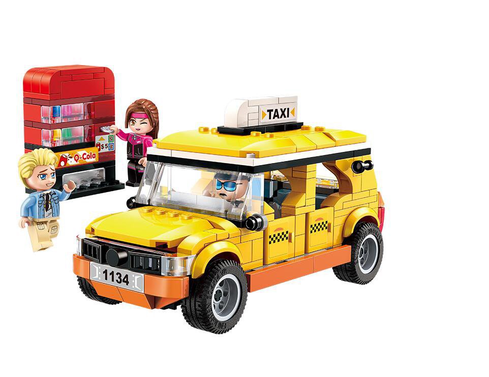 Taxi Vending Machine VEM Minifigures Lego Compatible City Sets