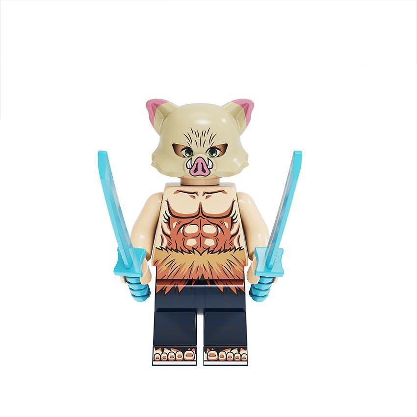 Hashibira Inosuke Minifigures Lego Compatible Kamado Nezuko Minifigure