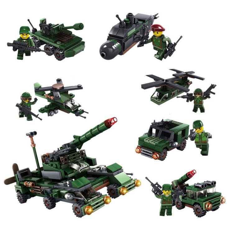 8in1 Germany Schwerer Gustav Minifigures Lego Compatible WW2 Military