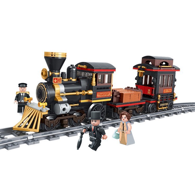 Britain Steam Locomotive Minifigures Lego Compatible City train Sets