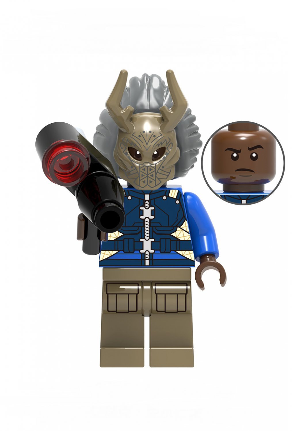 Erik Killmonger Minifigures Lego Compatible Black Panther ship