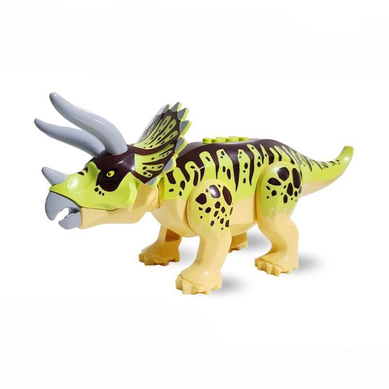Green Triceratops Lego Compatible Dinosaurs toys