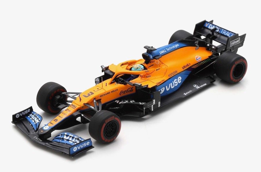 Spark Model S7670 McLaren MCL35M #3 'Ricciardo' 7th pl Bahra