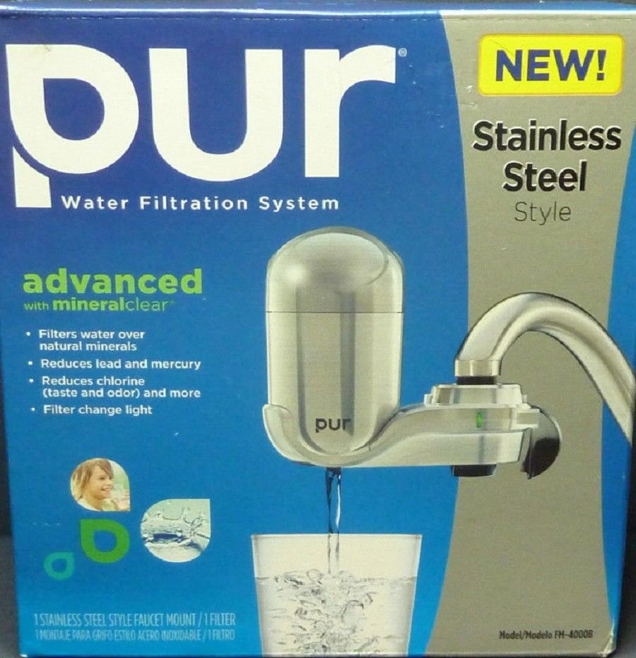 PUR Advanced Stainless Steel Style Water Filtration System Display Unit ...