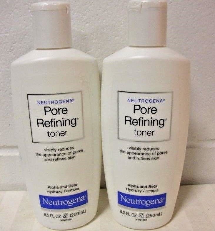 Lot of 2 Bottles Neutrogena Pore Refining Toner 8.5 oz PER Bottle TWO PACK