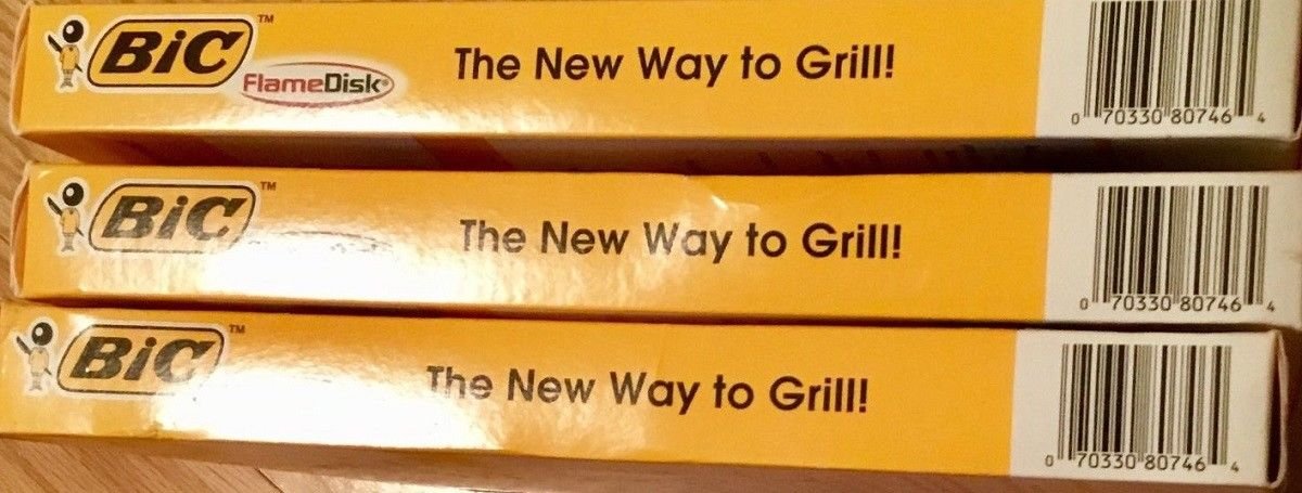 Bic Flame Disc Disk Lot Of 3 NIB The Charcoal Alternative For Your ...