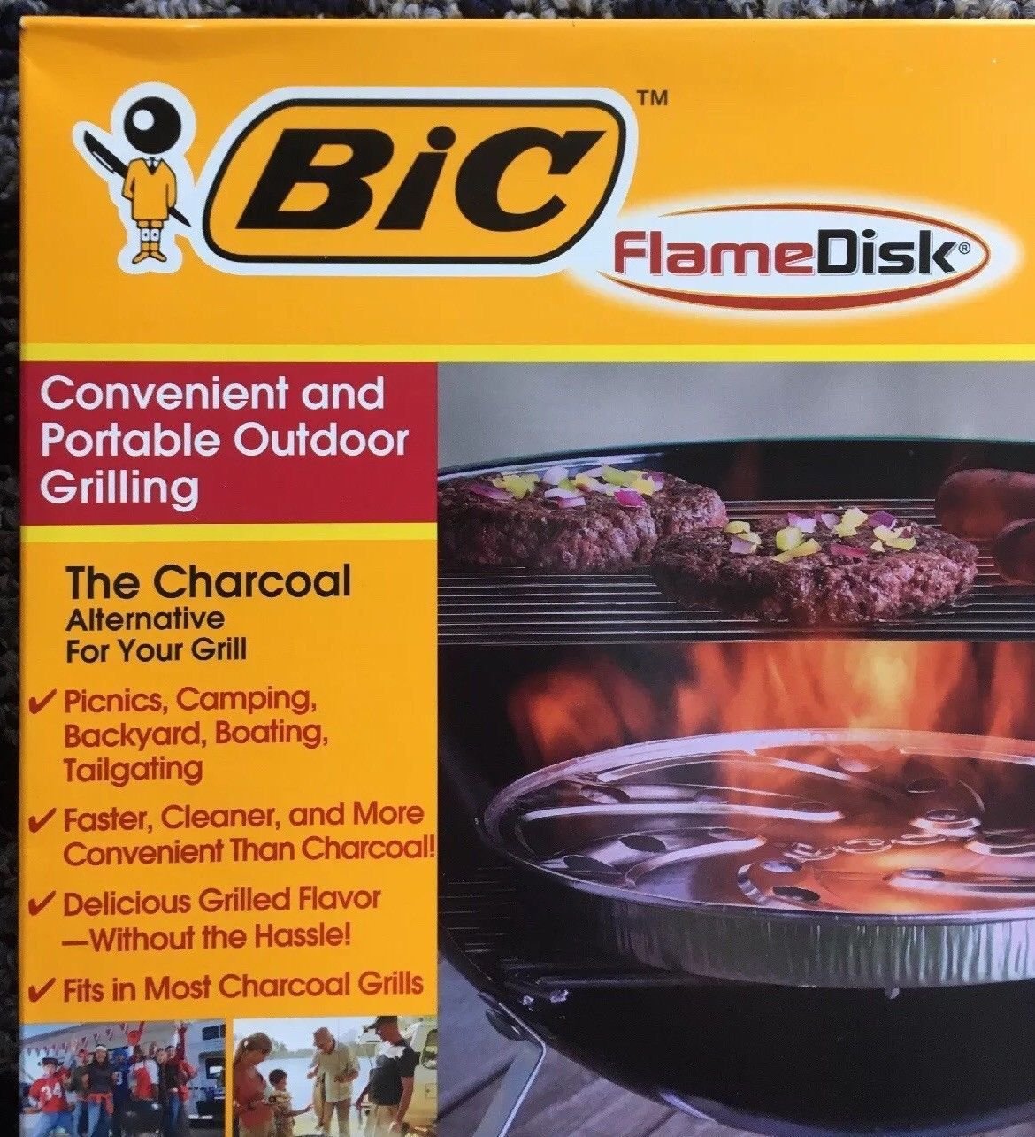 Bic Flame Disc Disk Lot Of 3 NIB The Charcoal Alternative For Your ...