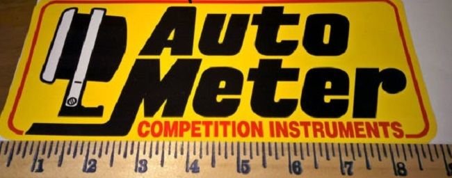 1 AUTO METER NASCAR NHRA racing decals stickers Large size new