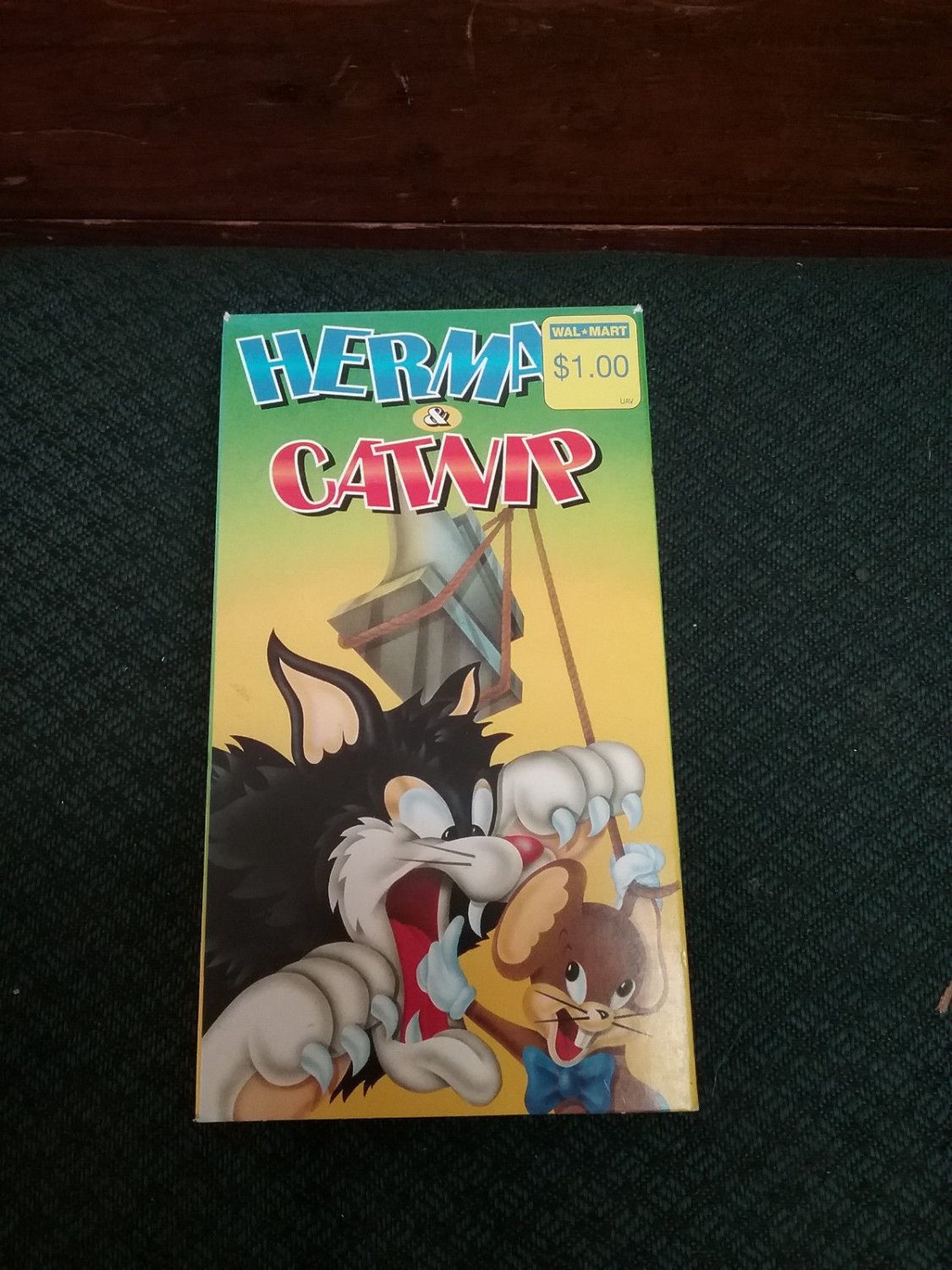 Herman & Catnip Rare VHS! UAV Entertainment 4 Full Color Cartoons! Cat ...