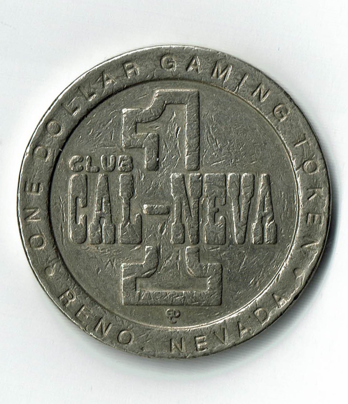 Club Cal Neva, Reno, Nevada, Casino One Dollar Chip/Token