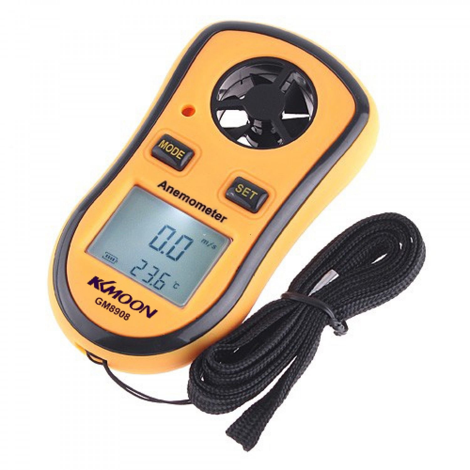 Mini Digital Wind Speed Meter Pocket Anemometer Thermometer Digital
