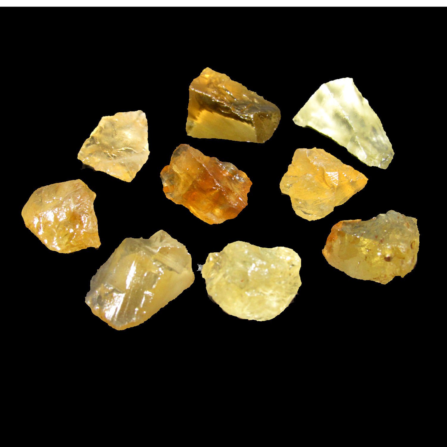 71.00Cts Natural Yellow Citrine Brazilian Rough LOT 9 Pcs Gemstone Gem ...