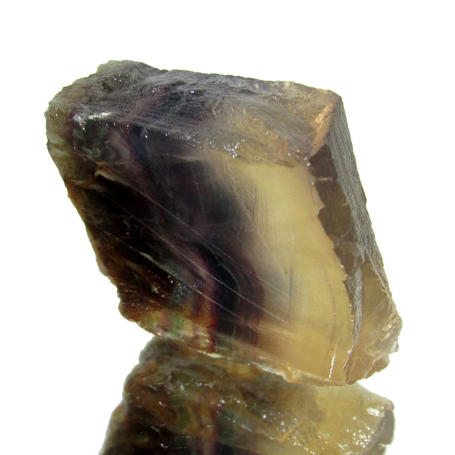 88.00Cts 100% Natural Untreated Bi-color Fluorite Brazil Rough Gemstone ...