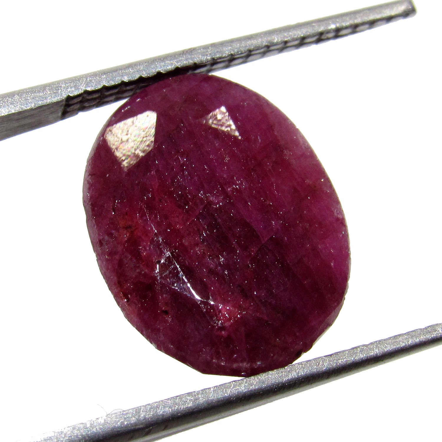 8.05Cts Oval Cut Natural Loose Red Brazilian Ruby Ring Size Gemstone CH ...