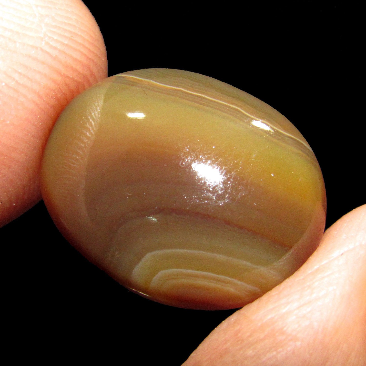 11.60Cts 100% Natural Oval Cut Bi-Color Brazilian Agate Loose Gemstone ...