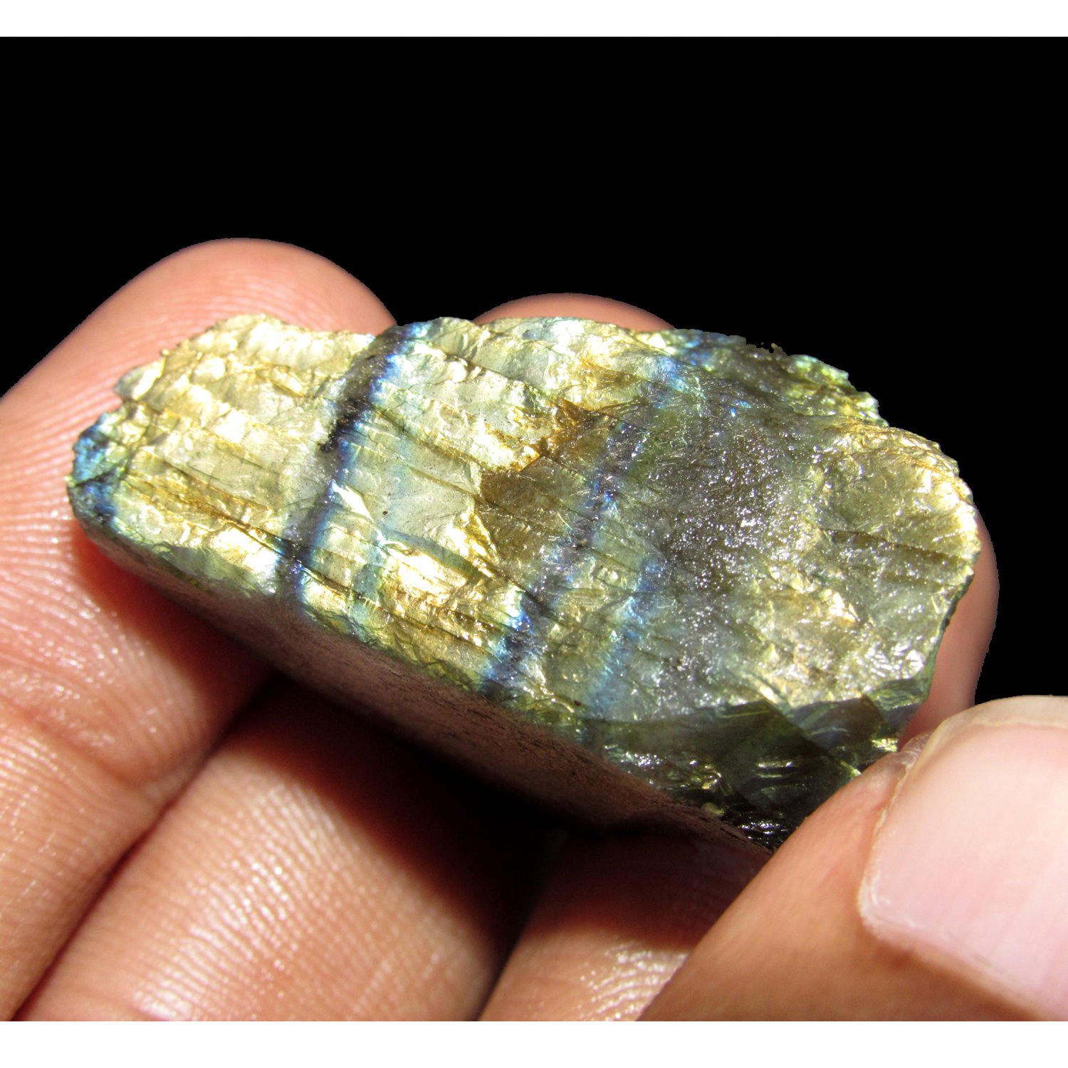 141.00Ct Untreated Natural Bi color Labradorite Brazilian Rough ...