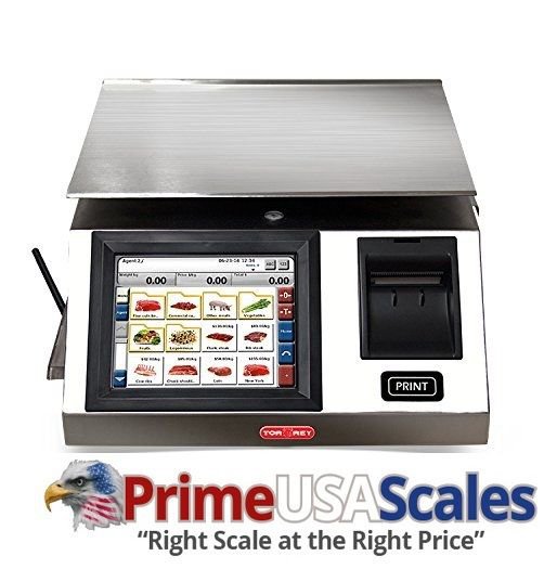 TORREY WLS20/40 Touchscreen Label Printing Scale, 20 kg/40 lb Capacity