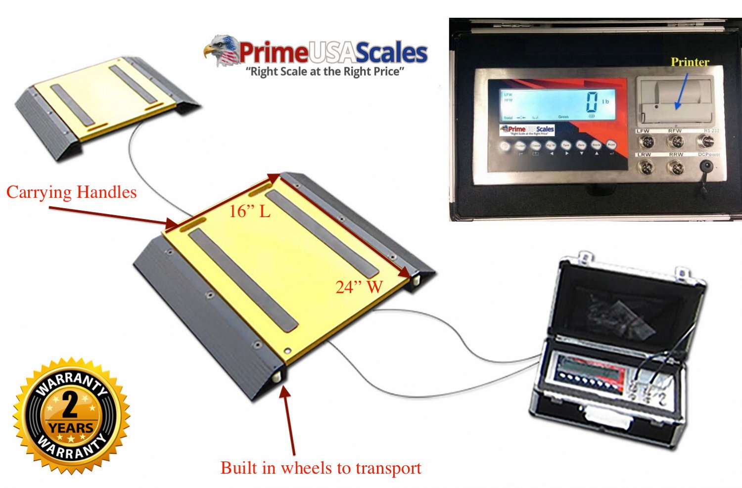 Portable Truck Scale Axle Scale Wheel Weigher Vehicle Scale with printer