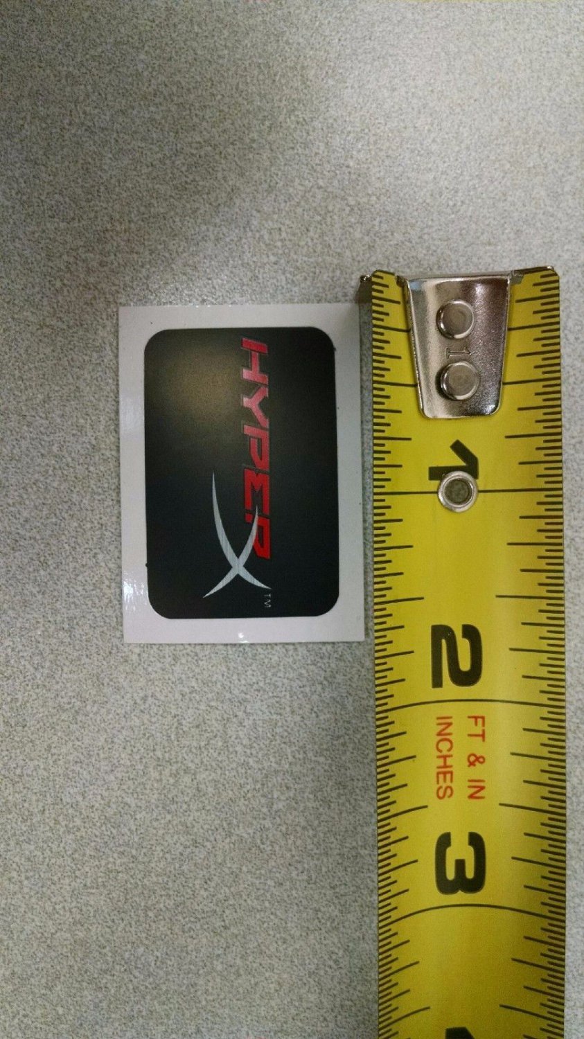 Kingston Hyper X Sticker Label Decal