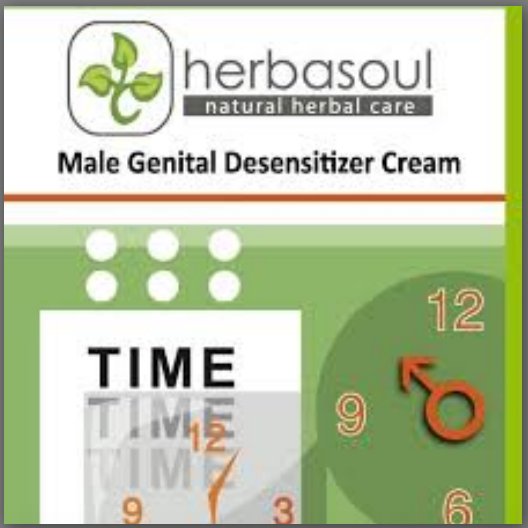 Herbasoul Time Cream (male genital desensitizer) (0.036 oz) X 10 sachets