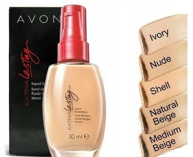 AVON Extra lasting liquid Foundation - Shell - 30 ml New