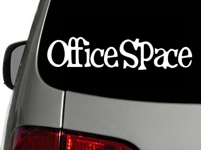 OFFICE SPACE movie logo, Vinyl Decal Stciker, high quality, white ...