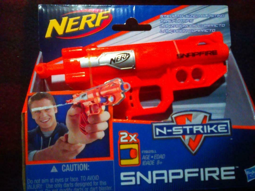 HASBRO* NERF Stealth Sized Blaster N-STRIKE SNAPFIRE & JOLT Toy Dart ...
