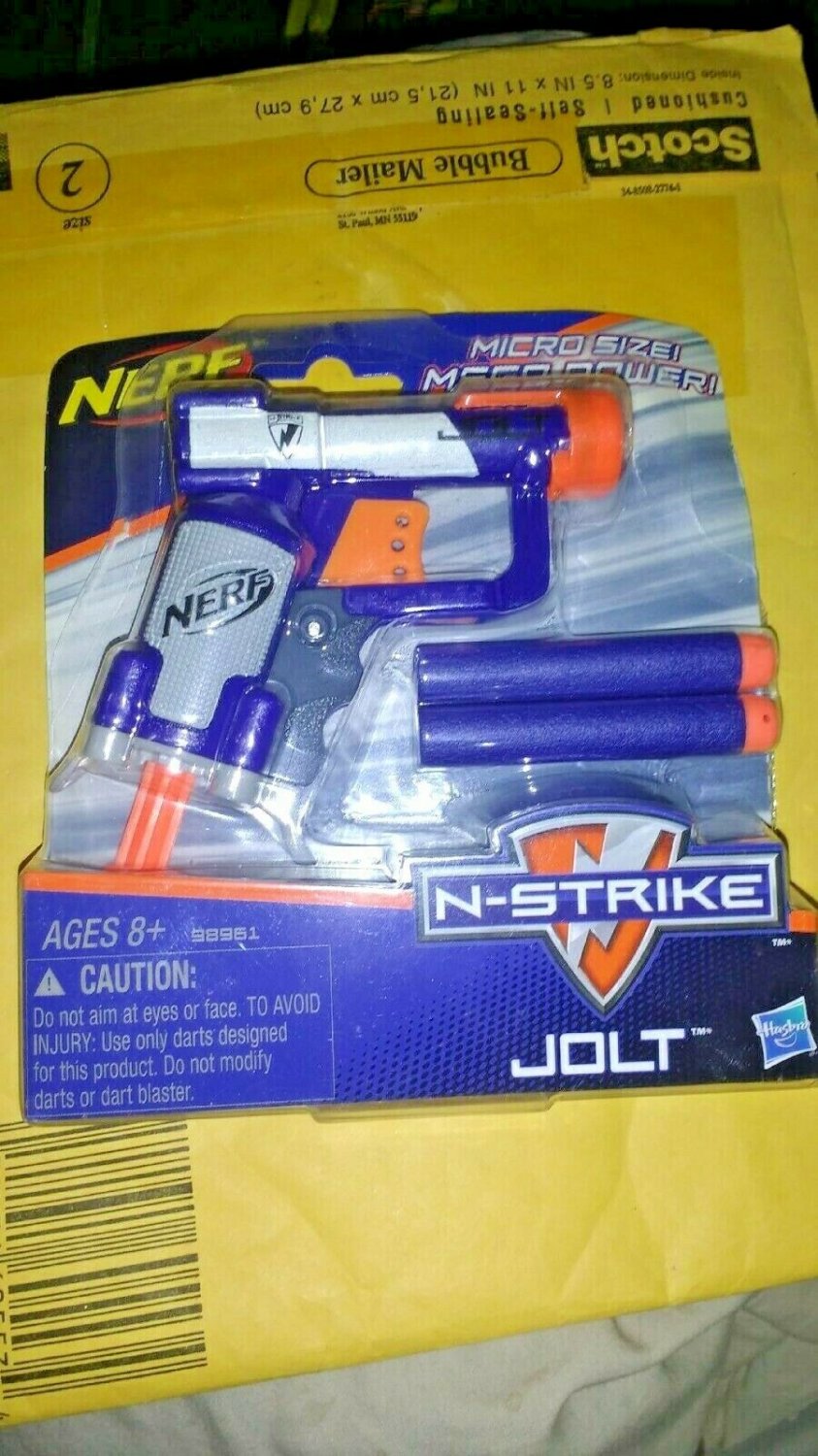 HASBRO* NERF Stealth Sized Blaster N-STRIKE SNAPFIRE & JOLT Toy Dart ...