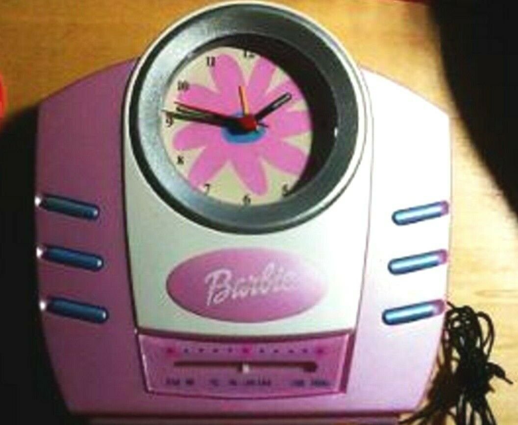 Barbie “Wake With Me” Clock Radio 2001 Mattel Vintage Pink Used Tested ...
