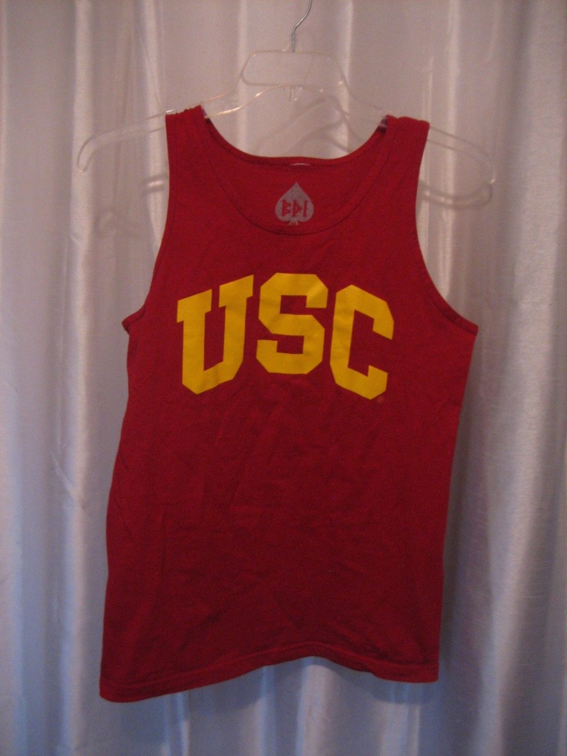Beach Dude inc. USC Trojans Men's Red Tank Top Shirt 100% Cotton Sz M NWNT