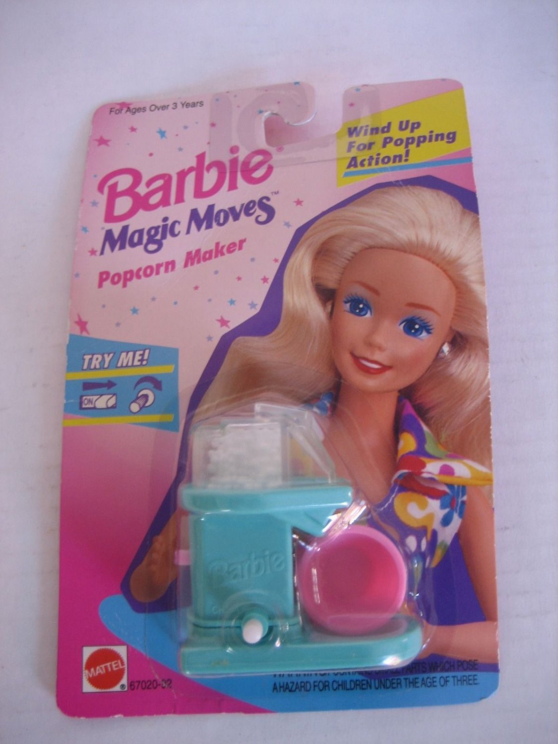 Mattel Barbie Magic Moves Teal Popcorn Maker & Pink Bowl Toy 1994 New ...