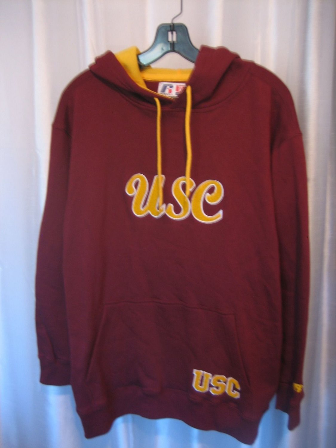 USC Trojans Maroon Hooded Adult Unisex Sweatshirt Sz 1X Pre-Owned 80% ...