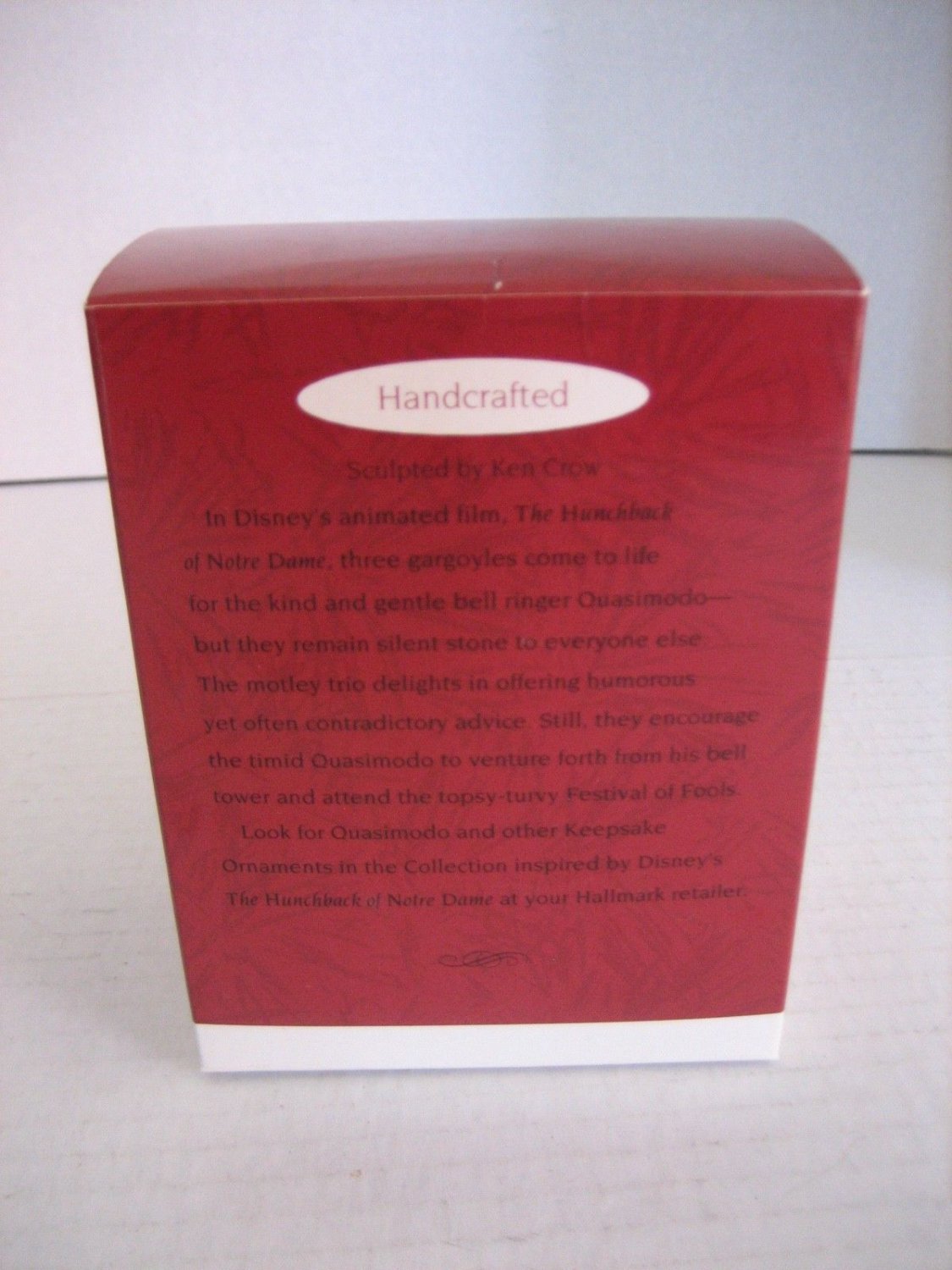 Hallmark Keepsake Disney Hunchback of Notre Dame La Verne Victor Hugo ...