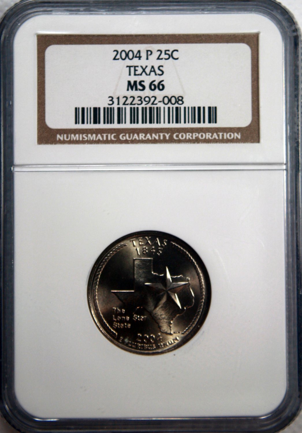 2004 P Texas State Quarter - Certified by NGC