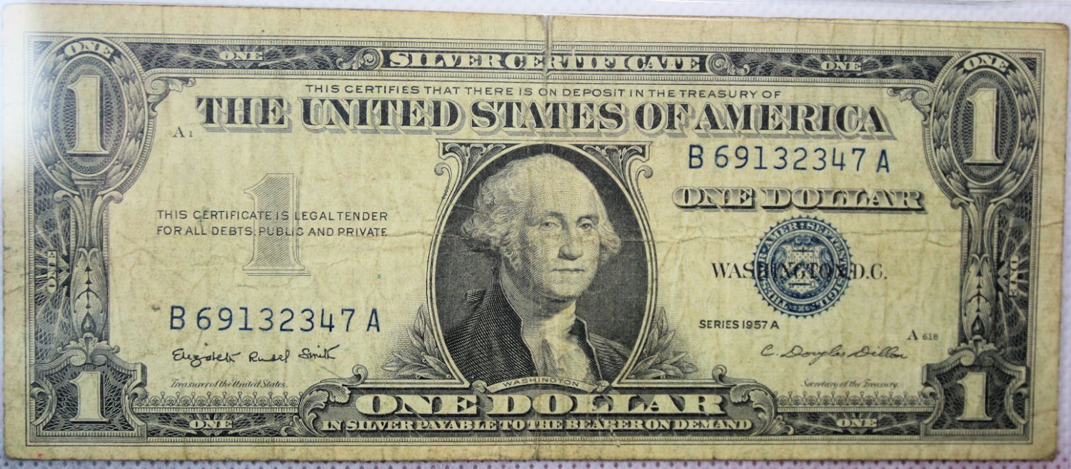 1957 A 1 Silver Certificate 1957-a-1-silver-certificate