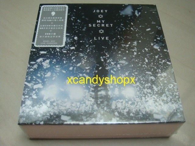 JOEY YUNG 容祖兒 My Secret Live 2017 4DVD+3CD Hong Kong edition