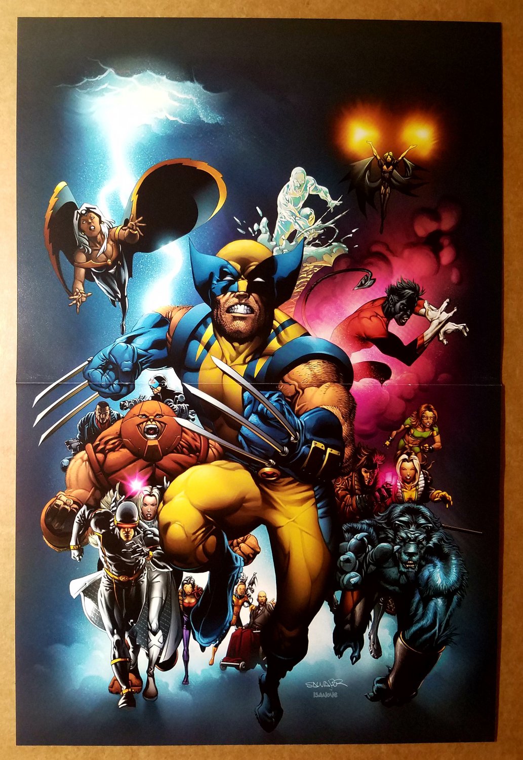 X-Men Wolverine Rogue White Queen Storm Iceman Marvel Poster by ...