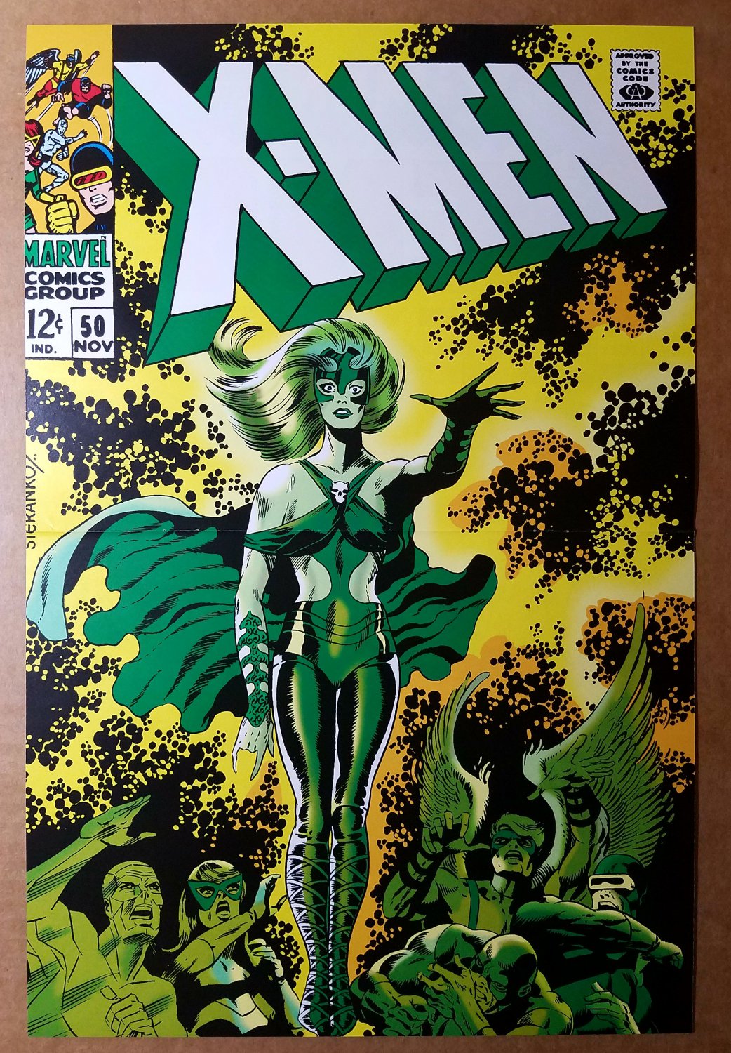 X-Men 50 Polaris Marvel Comics Poster by Jim Steranko