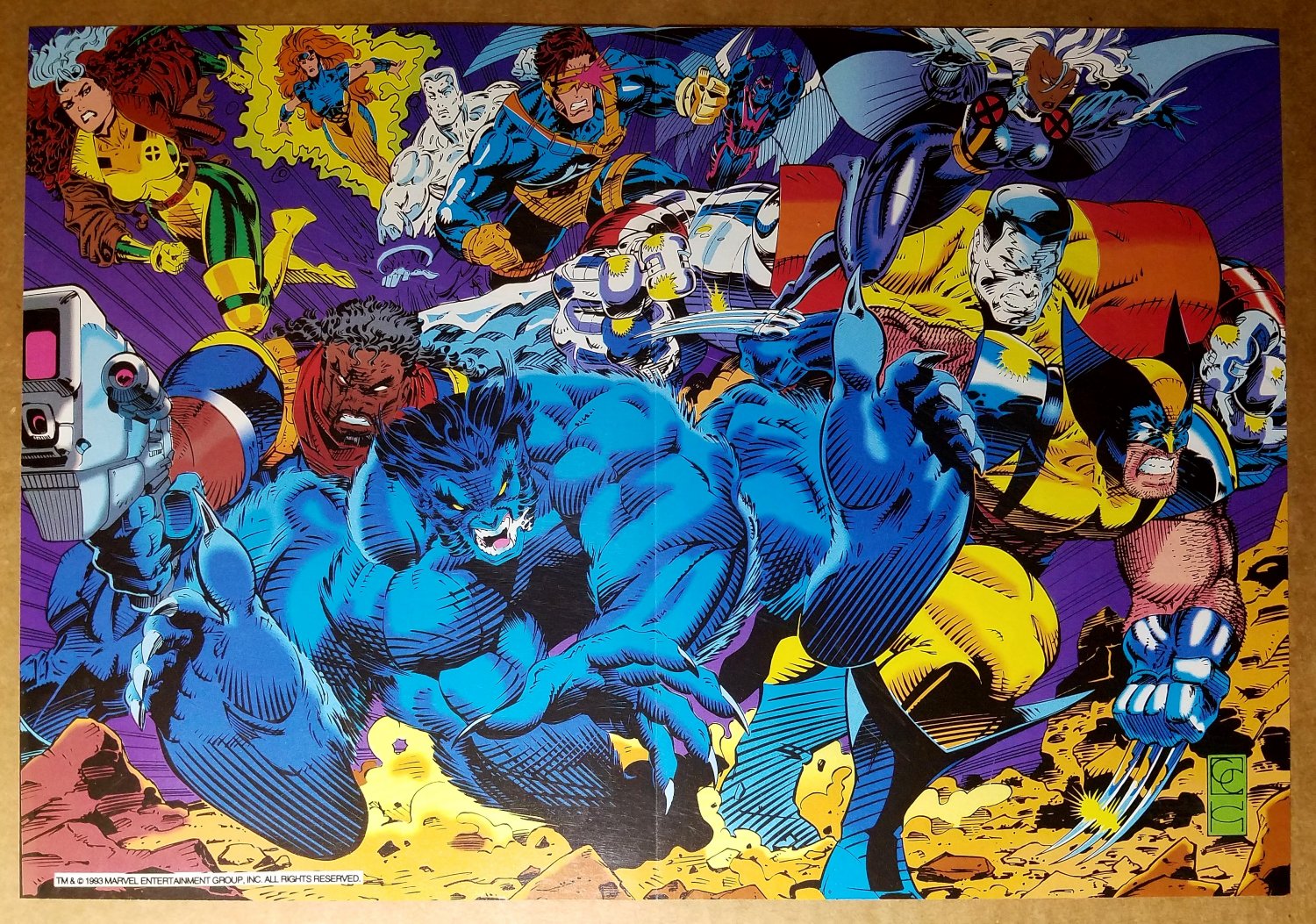 X-Men Wolverine Cable Colossus Beast Rogue Jean Grey Marvel Poster Greg ...
