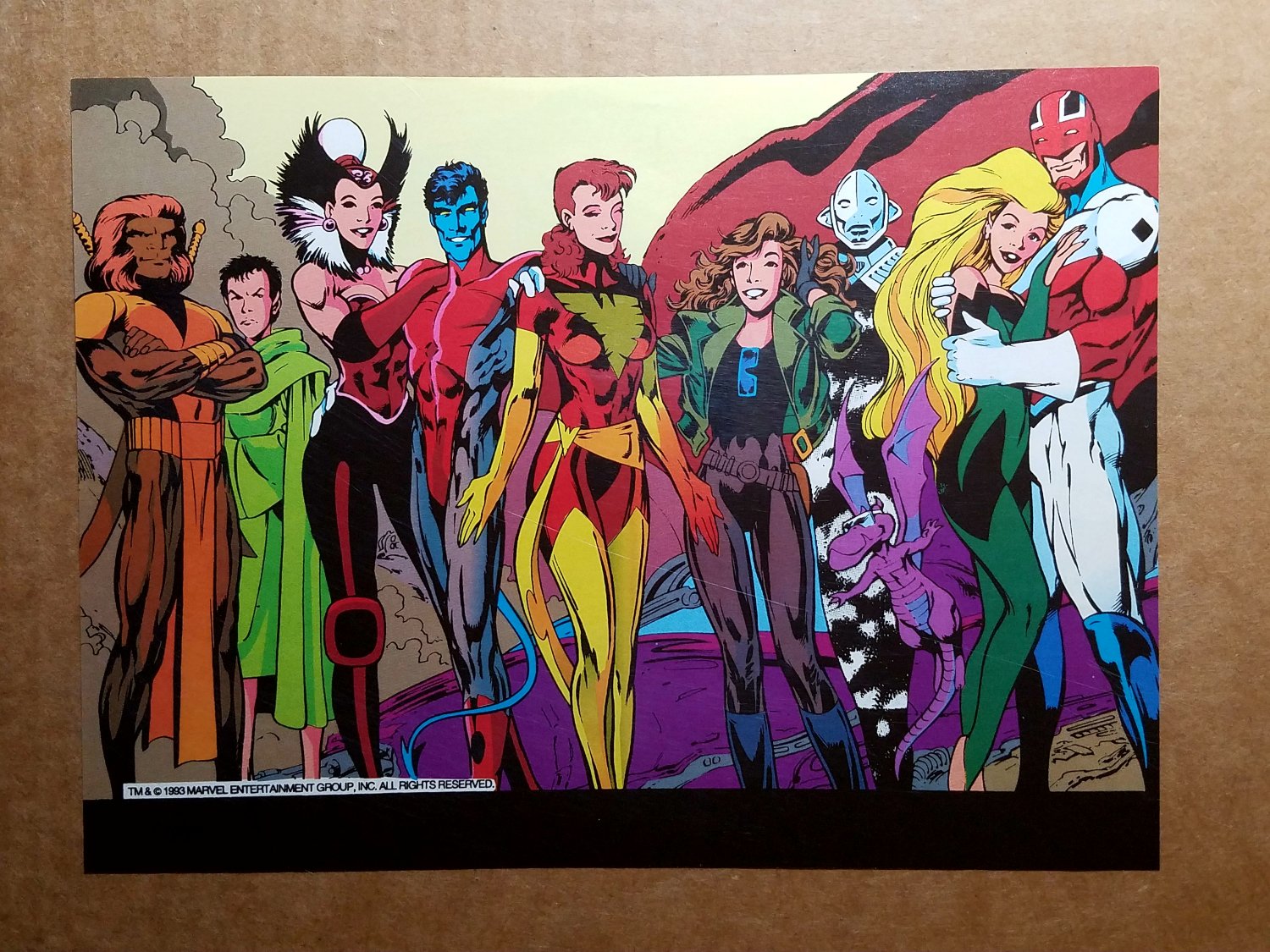 ExCalibur Captain Britain X-Men Marvel Comics Mini Poster by Alan Davis