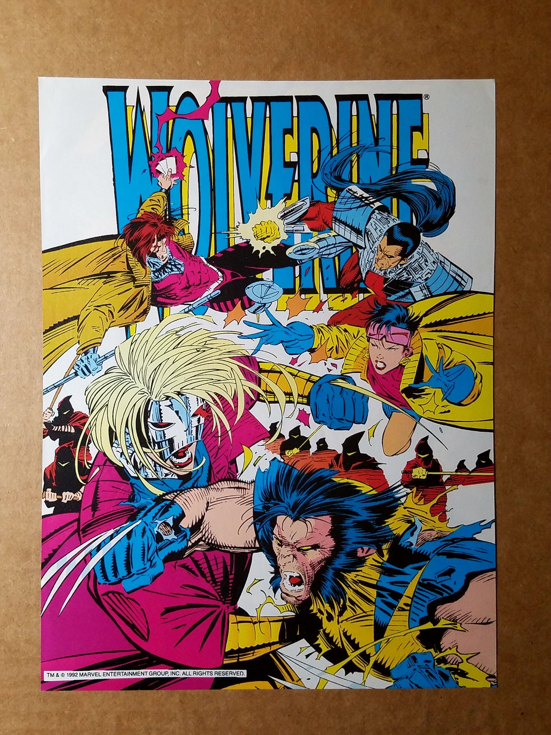 Wolverine Gambit Jubilee ninjas X-Men Marvel Comic Mini Poster by Marc ...
