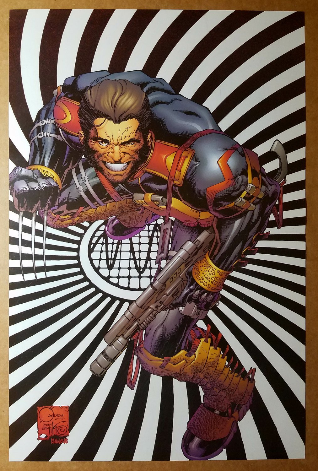 Wolverine with gun Marvel Comics Poster by Joe Quesada