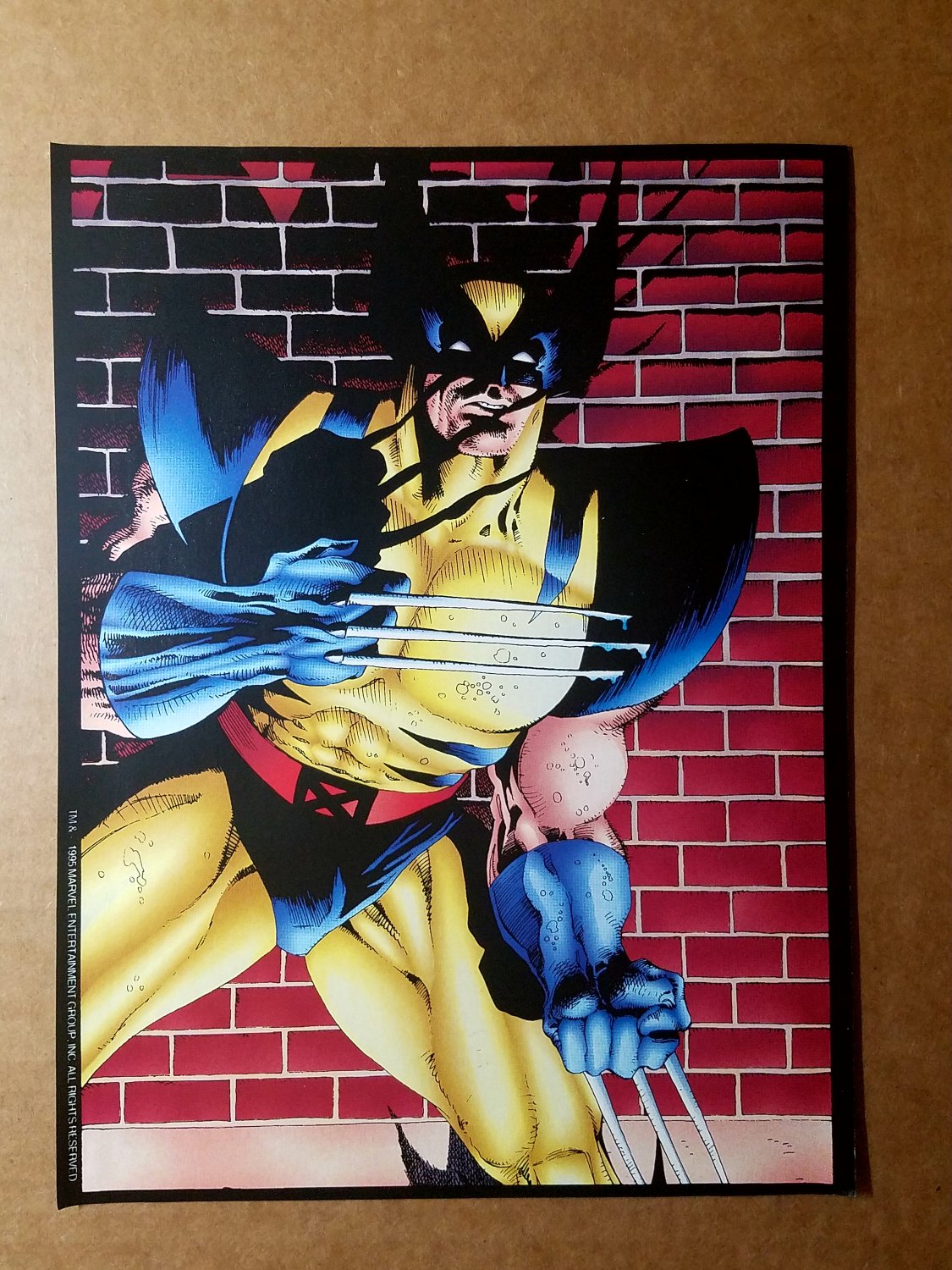 Wolverine Brick Wall X-Men Marvel Comics Mini Poster by Time Sale