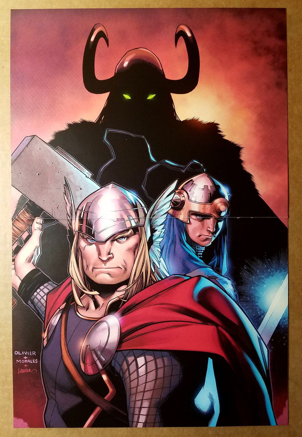 Avengers Thor Marvel Comic Poster by Olivier Coipel