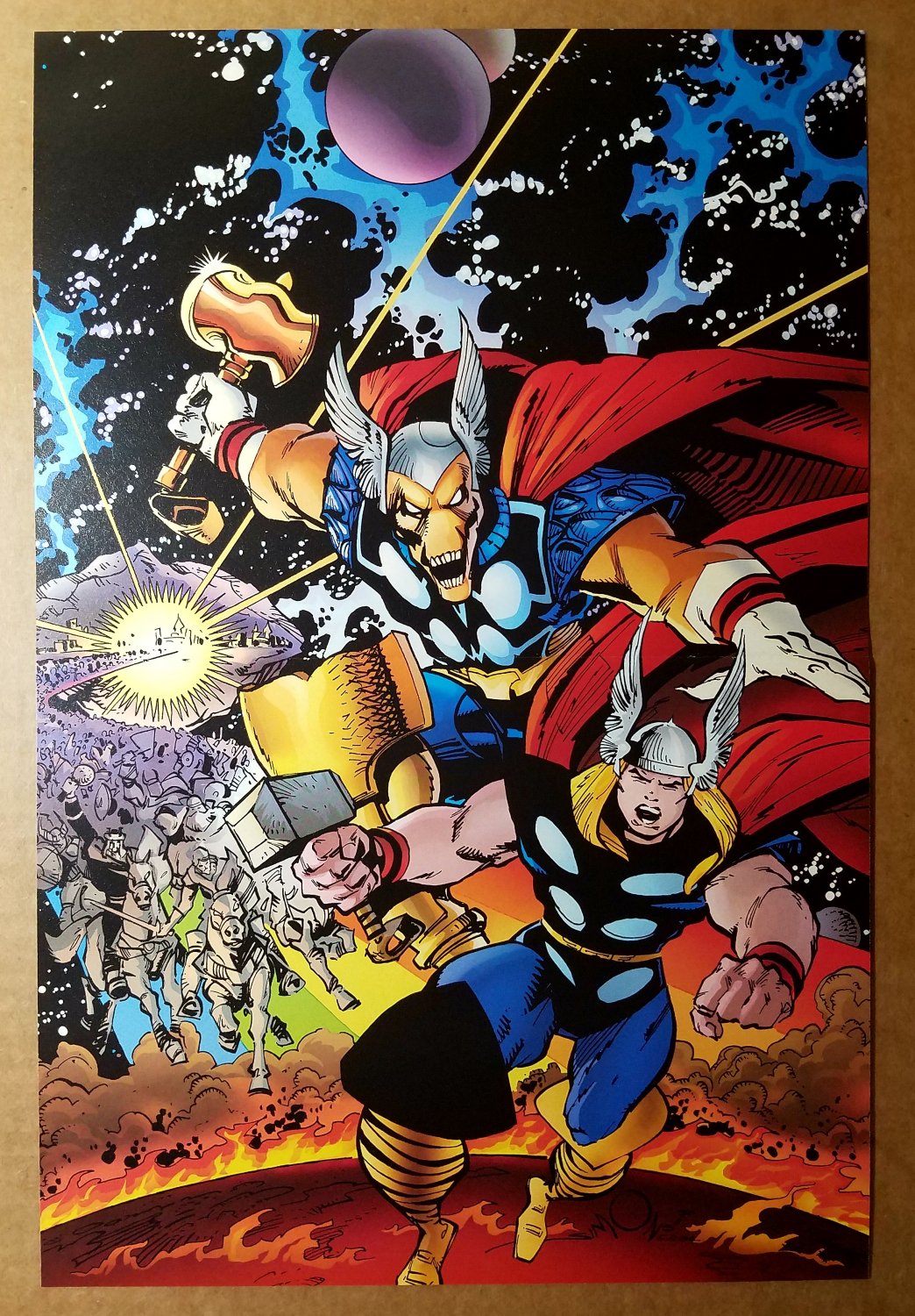 Thor Beta Ray Bill Marvel Comic Poster by Walter Simonson