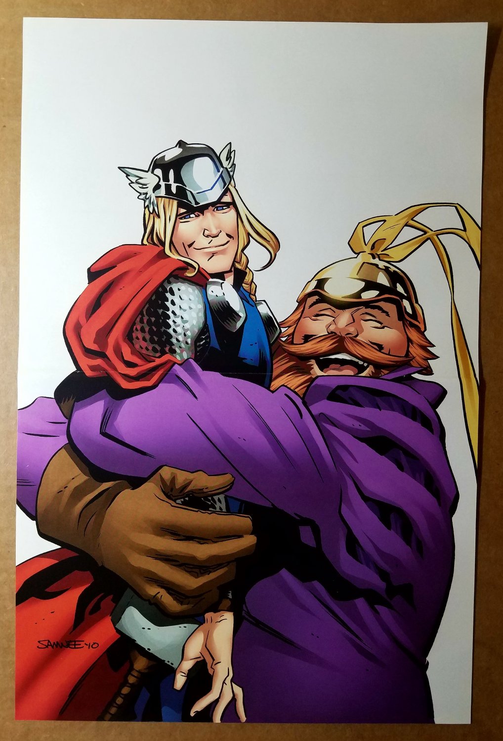 Thor Warrior Three Volstagg Marvel Comics Poster by Chris Samnee