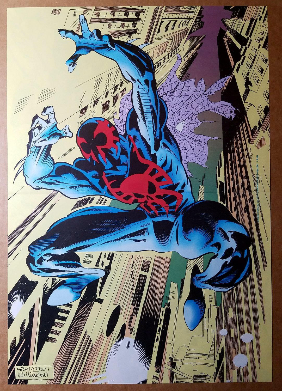 Amazing Spider-Man 2099 Marvel Comics Poster by Rick Leonardi