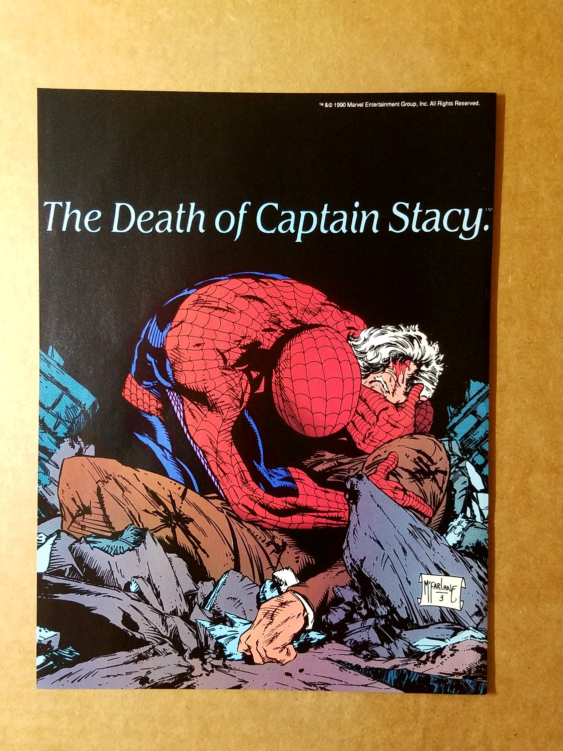 Death of Captain Stacy Spider-Man Marvel Comics Mini Poster by Todd ...